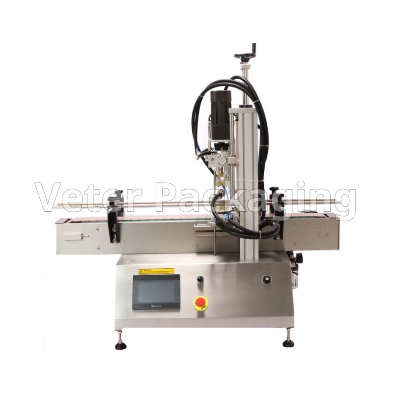 Automatic mini desktop capping machine with 4 rauls for plastic caps ...